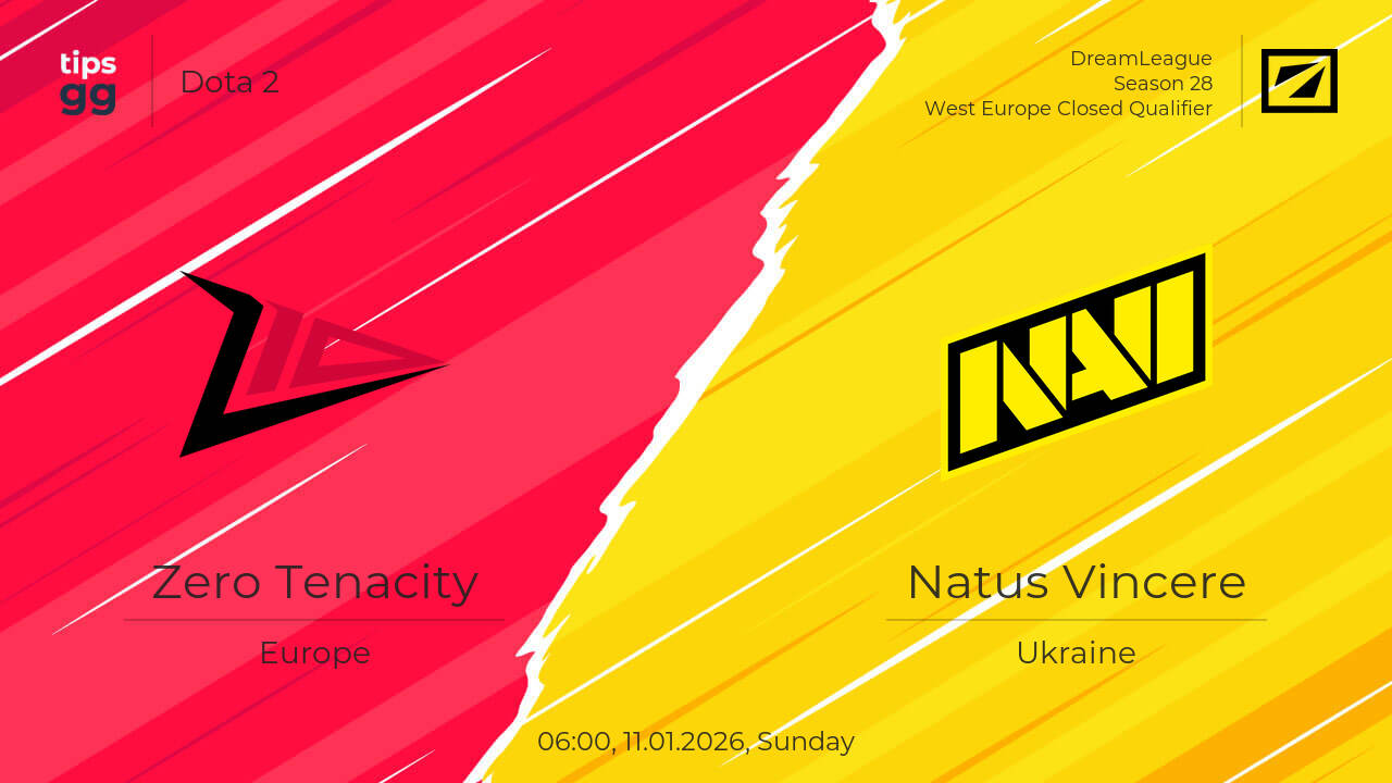 Zero Tenacity vs Natus Vincere 11.01.2026 at DreamLeague Season 28 ...