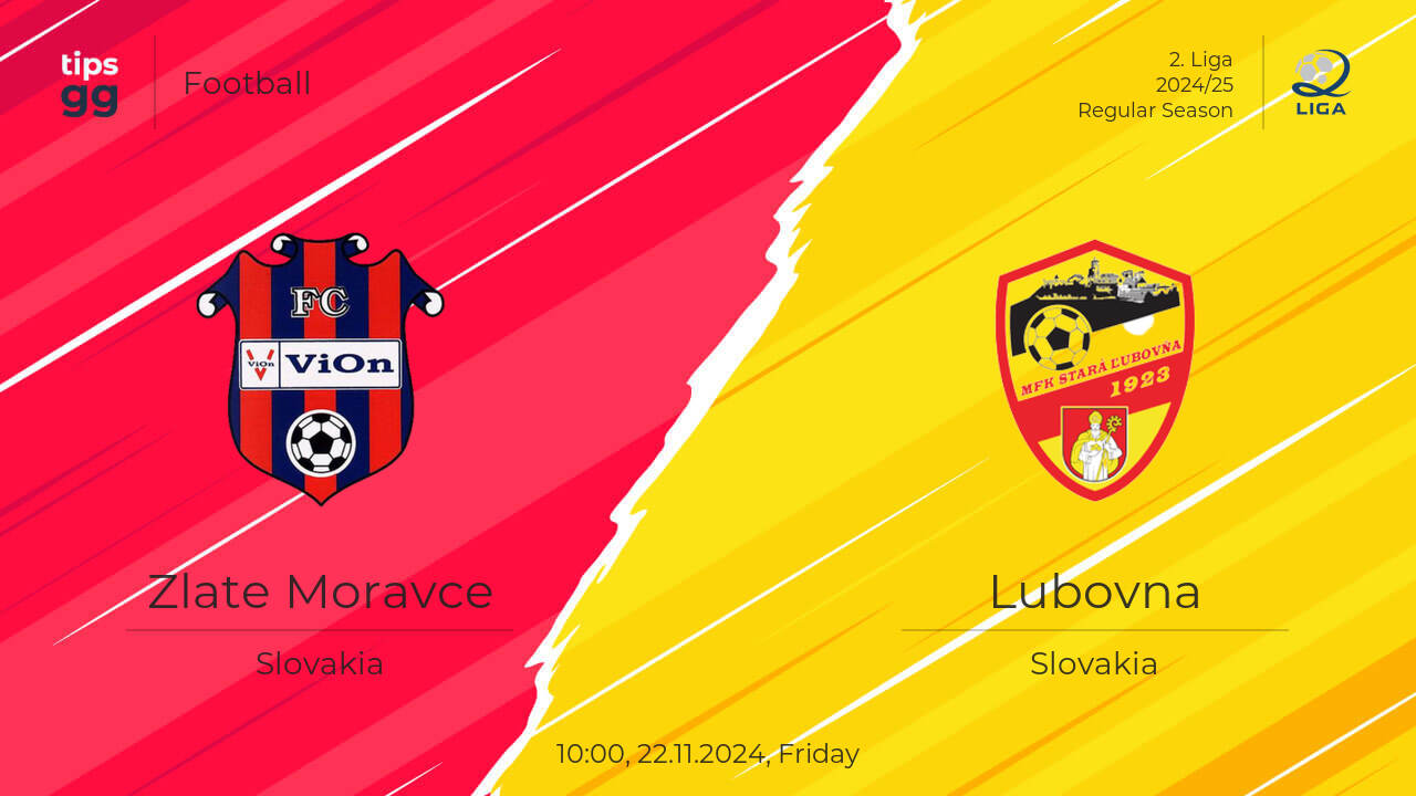 Zlate Moravce vs Lubovna 22.11.2024 Match Overview | Tips.GG