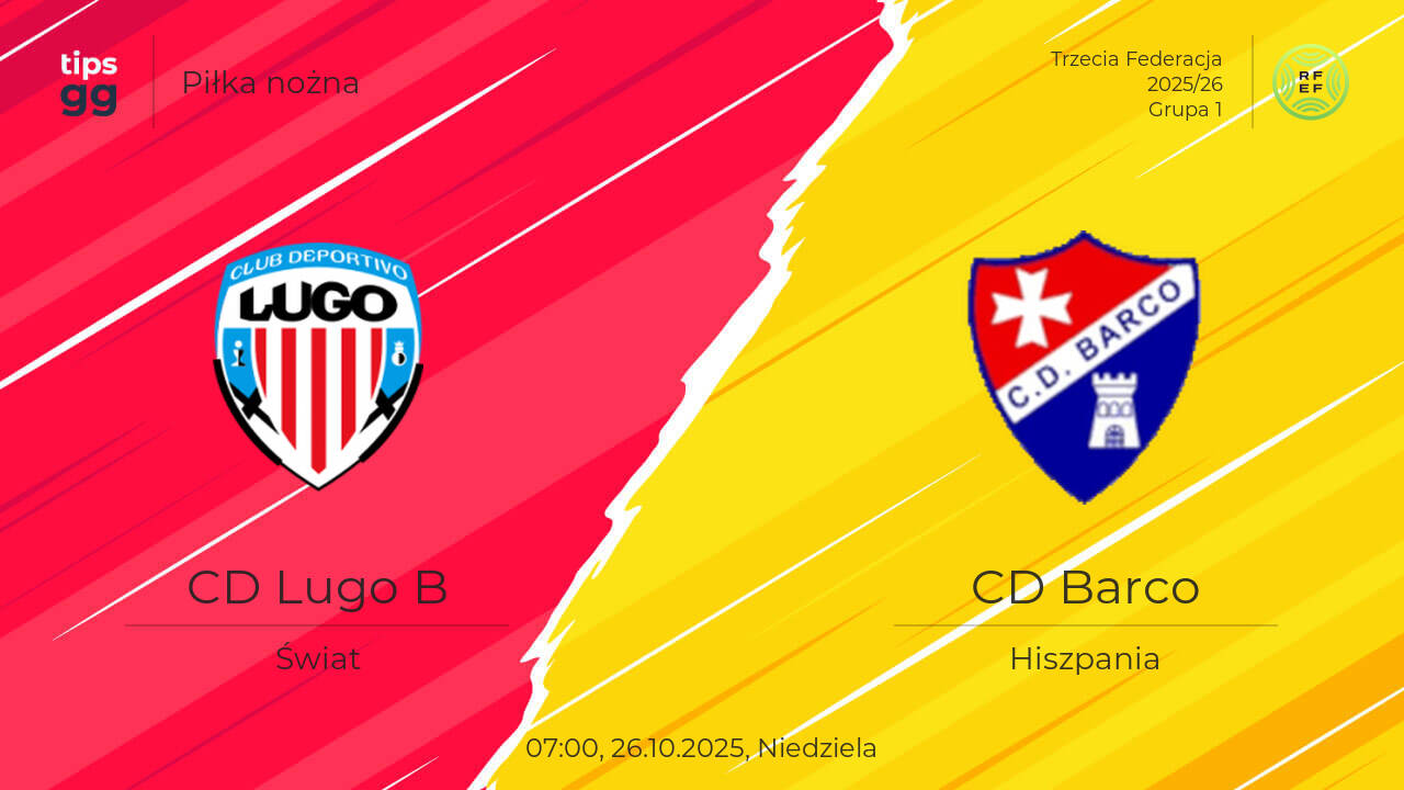 CD Lugo B – CD Barco wynik na żywo 26.10.2025 - wyniki dzisiejszego ...