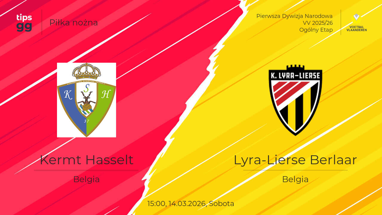 Kermt Hasselt – Lyra-Lierse Berlaar wynik na żywo 14.03.2026 - wyniki ...