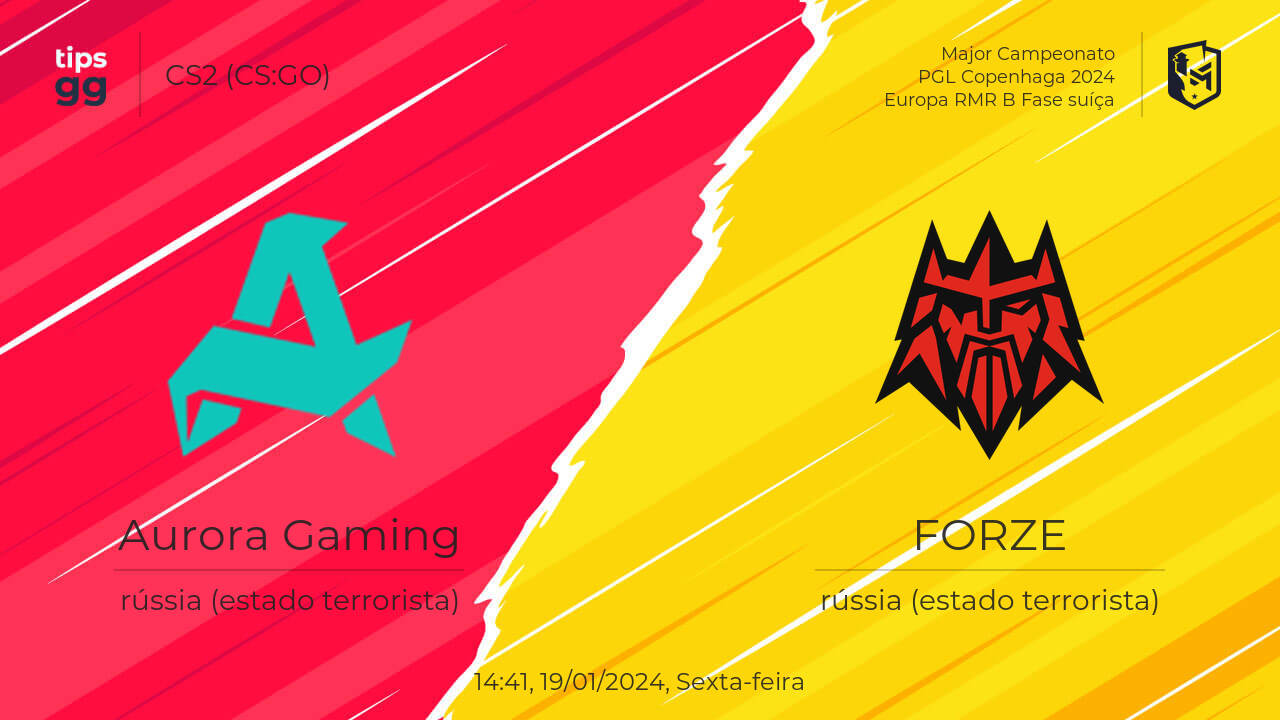 Assista Aurora Gaming x FORZE 19/01/2024 – Transmissões ao vivo | CS2 ...