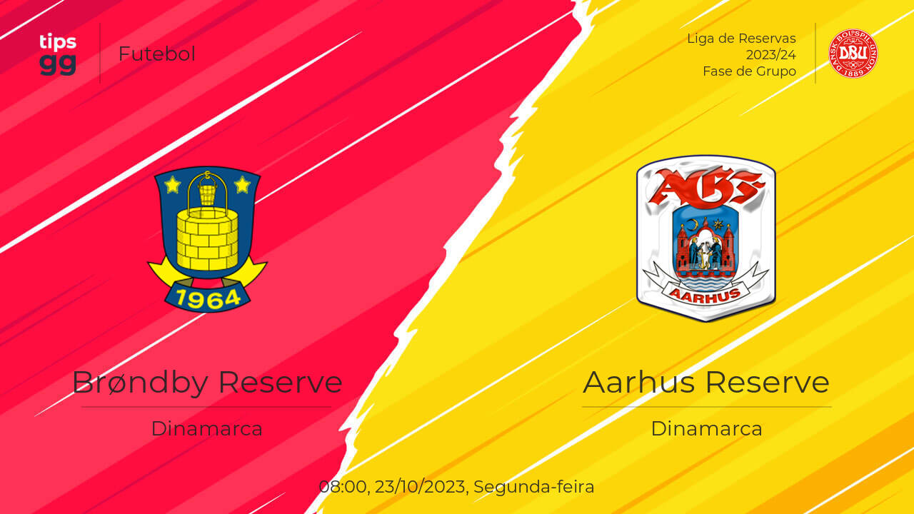 Brondby Reserve x Aarhus AGF Reserve 23/10/2023 na Reserve Liga 2023/24 ...