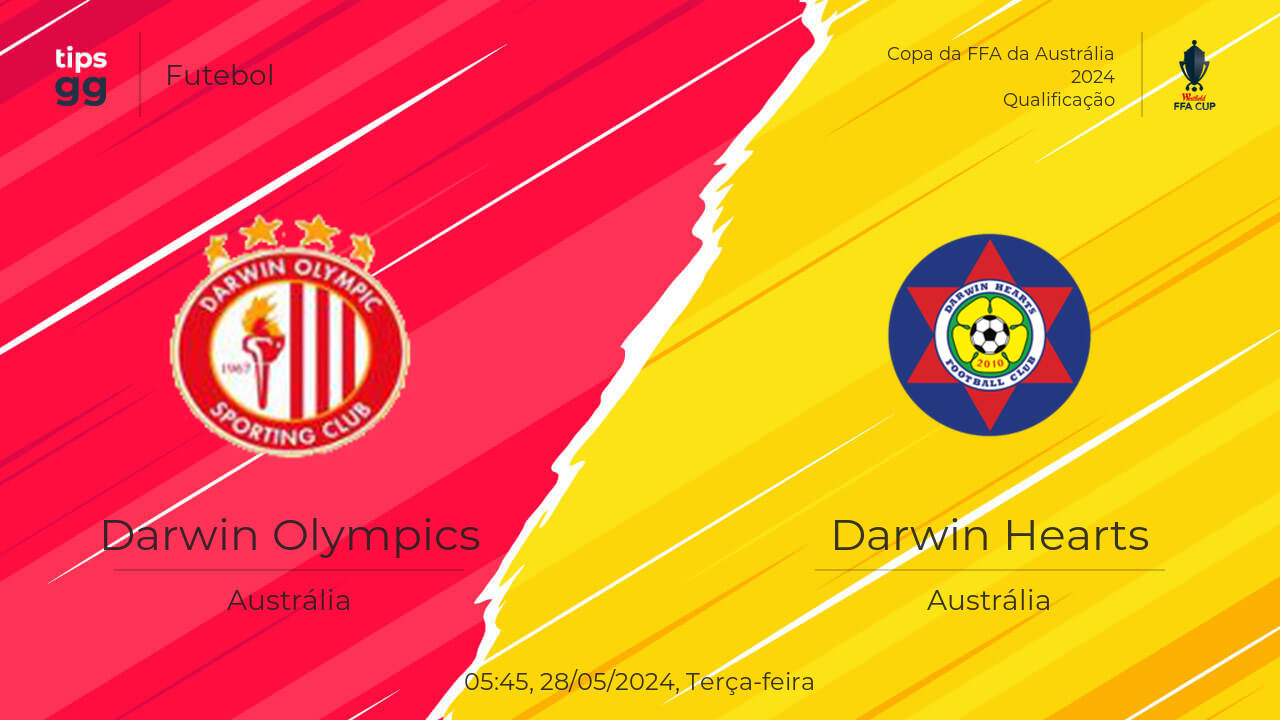 Darwin Olympics x Darwin Hearts 28/05/2024 na Copa da FFA da Austrália ...