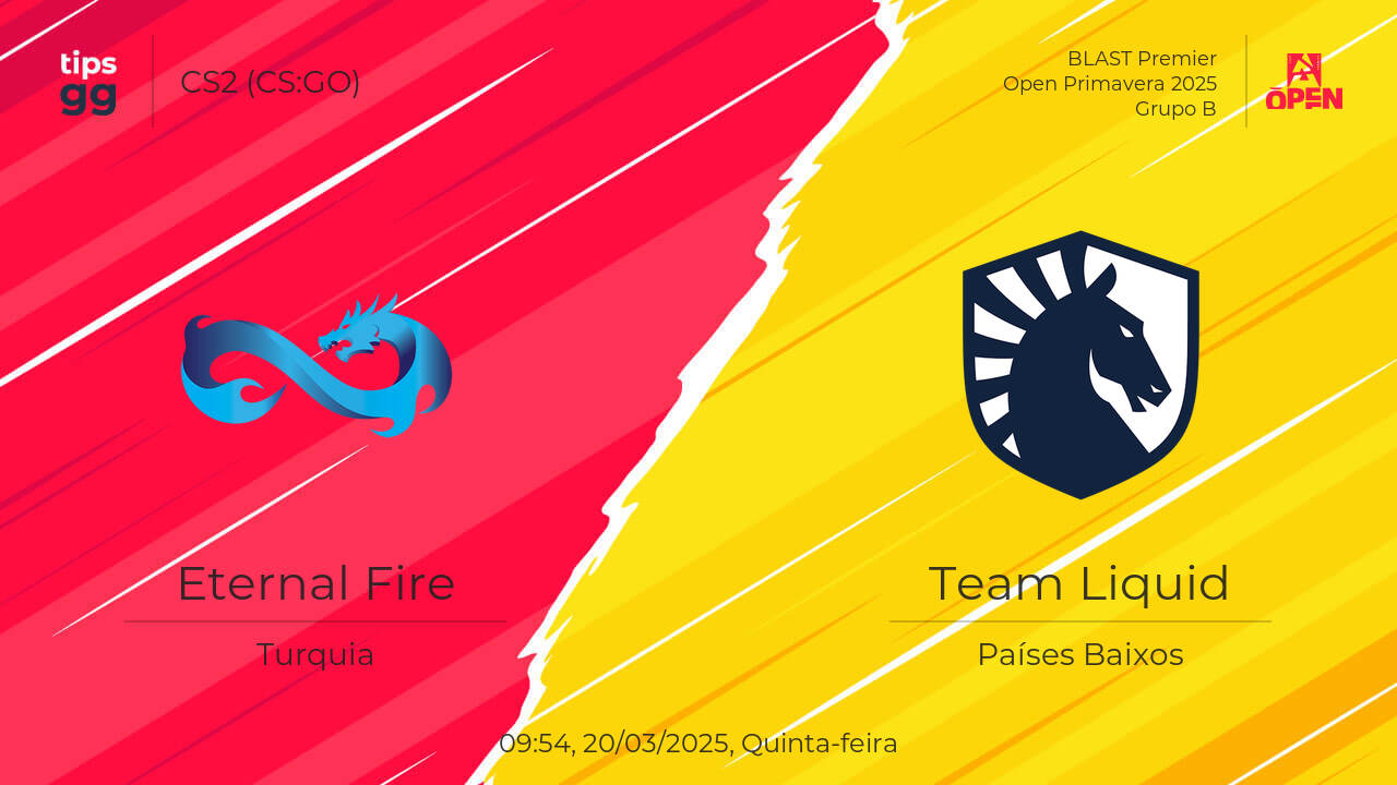 Eternal Fire x Team Liquid 20/03/2025 na BLAST Premier Open Primavera ...