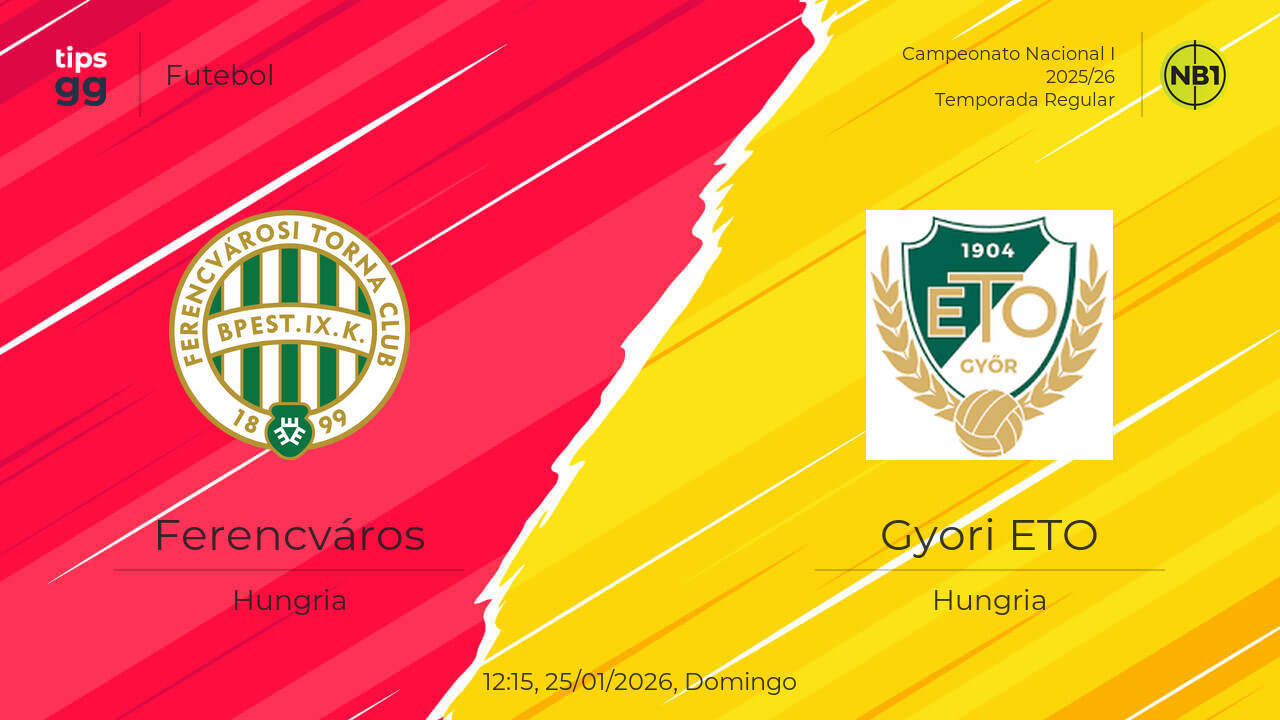Ferencváros x Gyori ETO live score 24/01/2026 - resultados dos jogos de ...