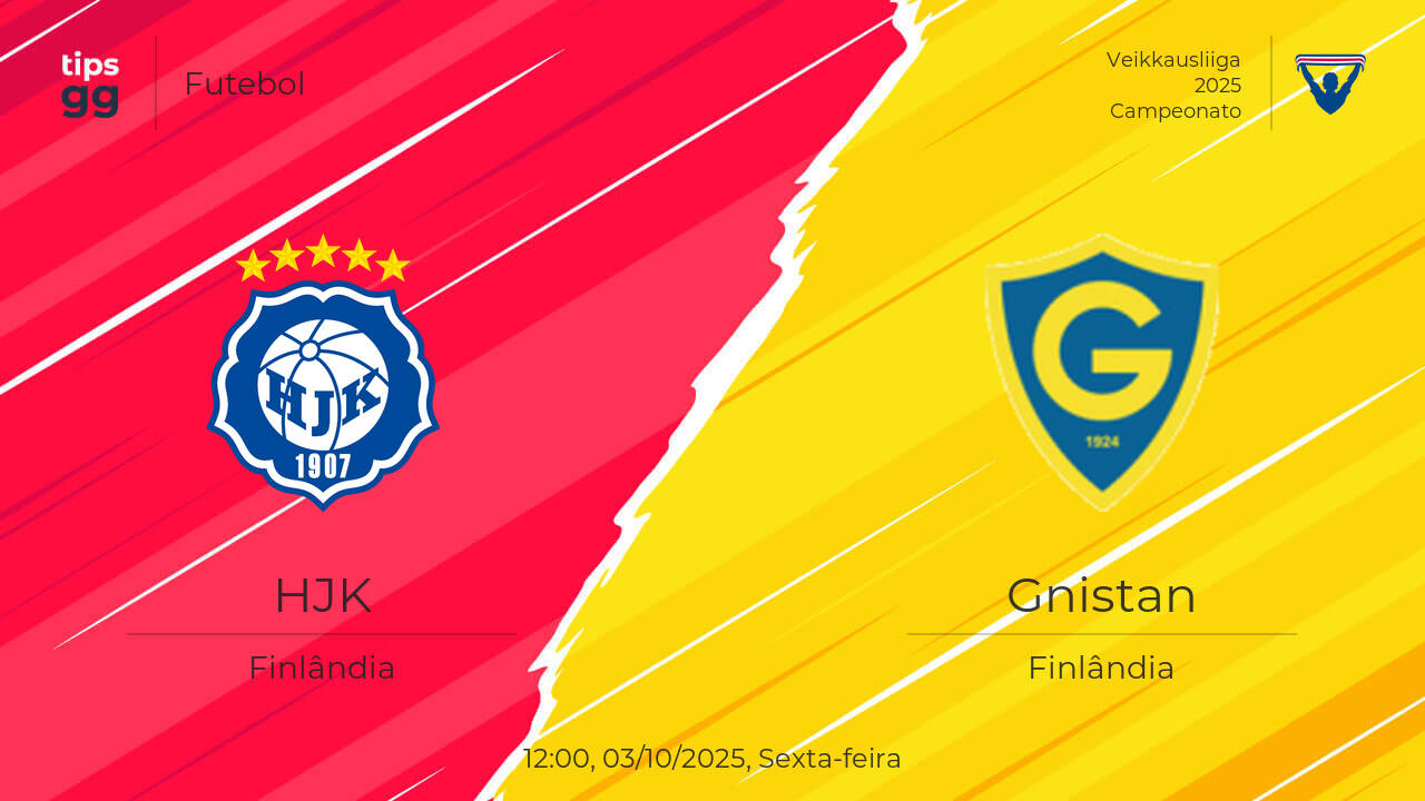 HJK x Gnistan Palpite | 03/10/2025 | Futebol | Tips.GG