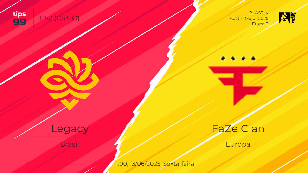Legacy x FaZe Clan 13/06/2025 na BLAST.tv Austin Major 2025 | CS2 (CS ...