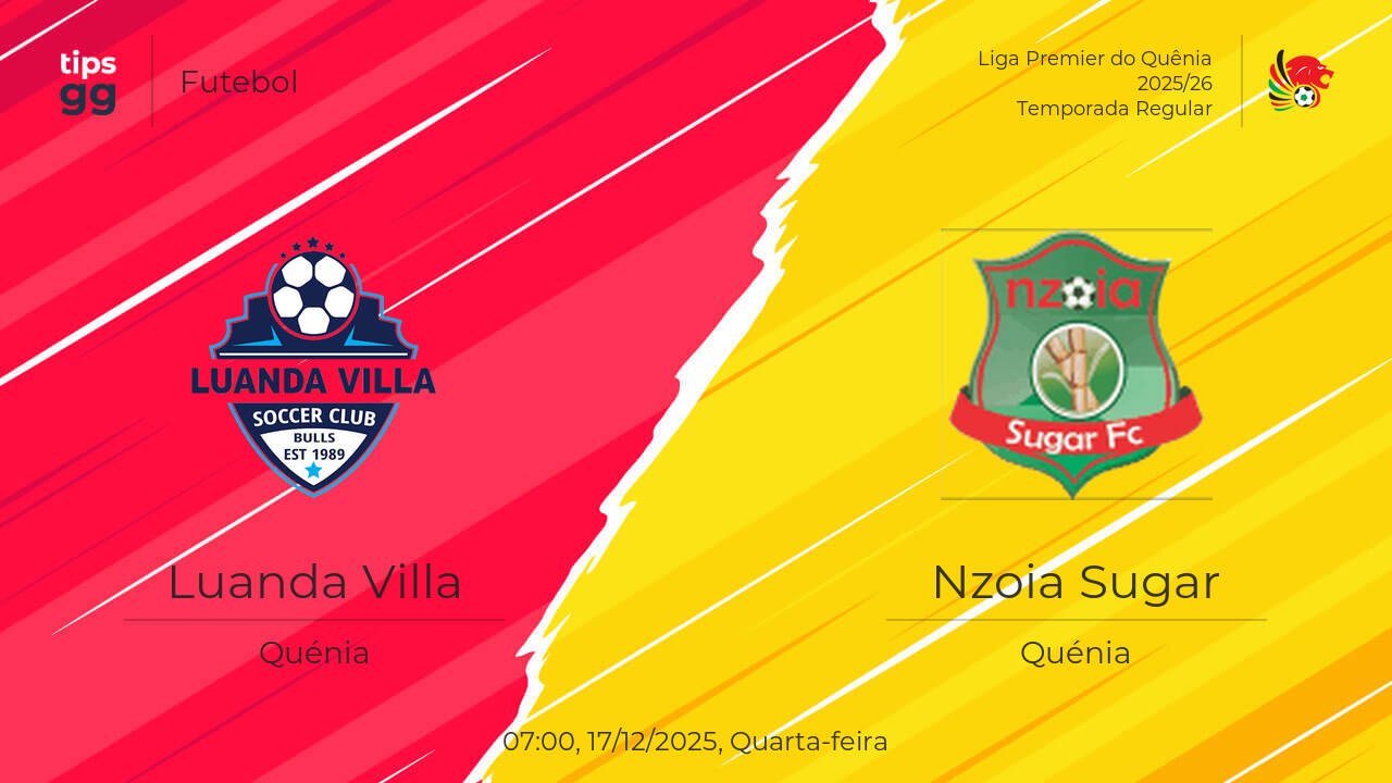 Luanda Villa x Nzoia Sugar live score 17/12/2025 - resultados dos jogos ...