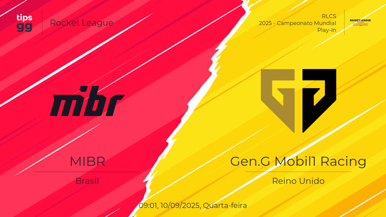 MIBR x Gen.G Mobil1 Racing 10/09/2025 na RLCS 2025 - Campeonato Mundial ...
