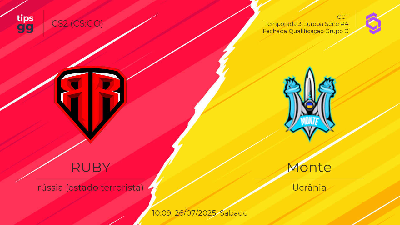 RUBY x Monte 26/07/2025 na CCT Temporada 3 Europa Série #4 | CS2 (CS:GO ...
