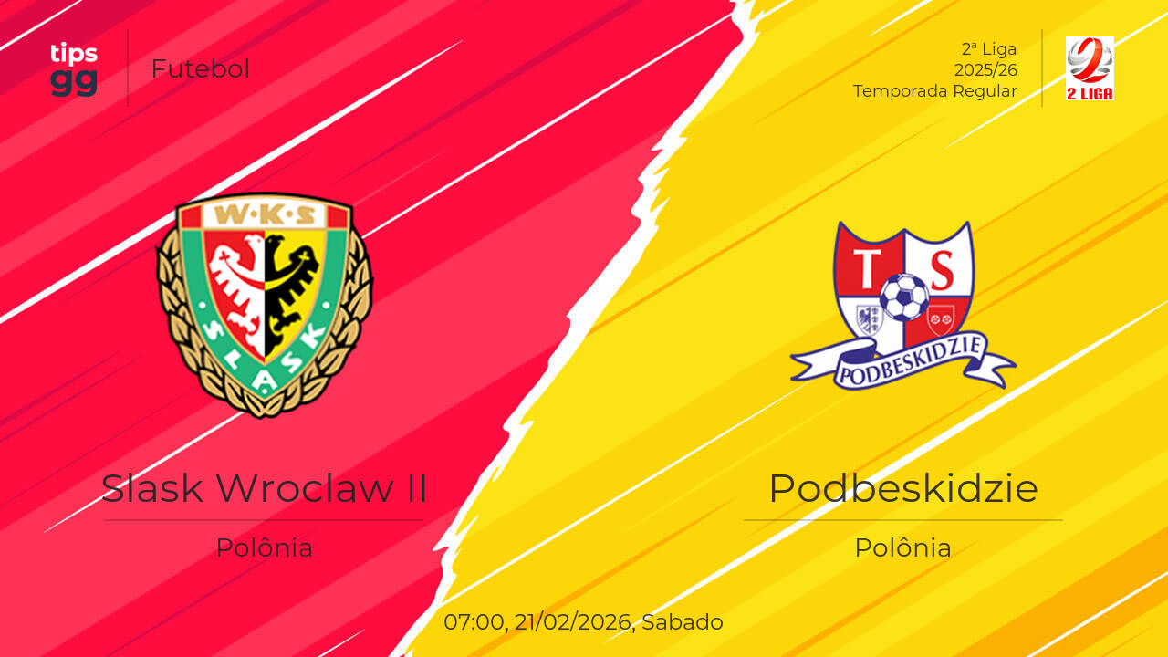 Slask Wroclaw II x Podbeskidzie live score 21/02/2026 - resultados dos ...