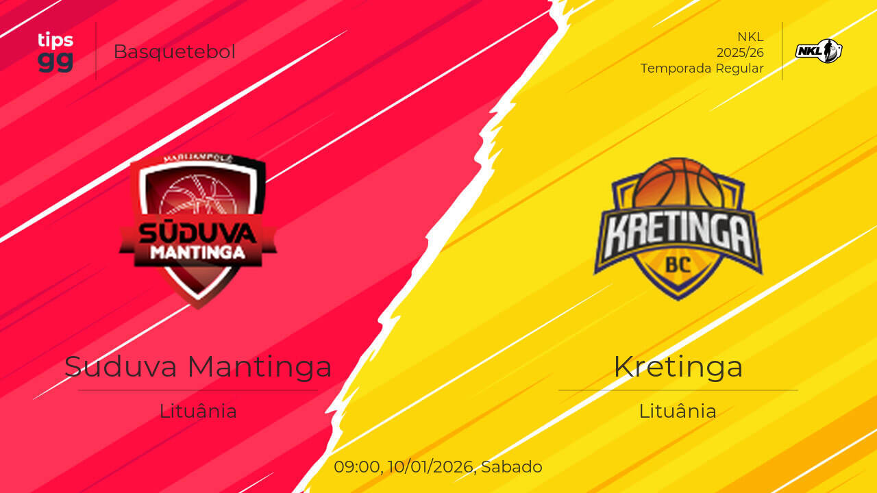 Suduva Mantinga x Kretinga 10/01/2026 na NKL 2025/26 | Basquetebol ...
