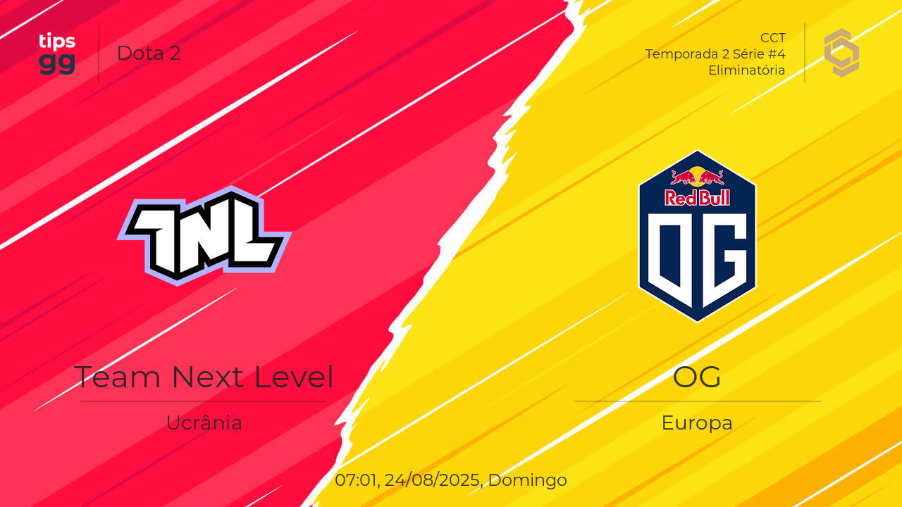 Team Next Level x OG 24/08/2025 – Palpite dos Jogo | Dota 2 | Tips.GG