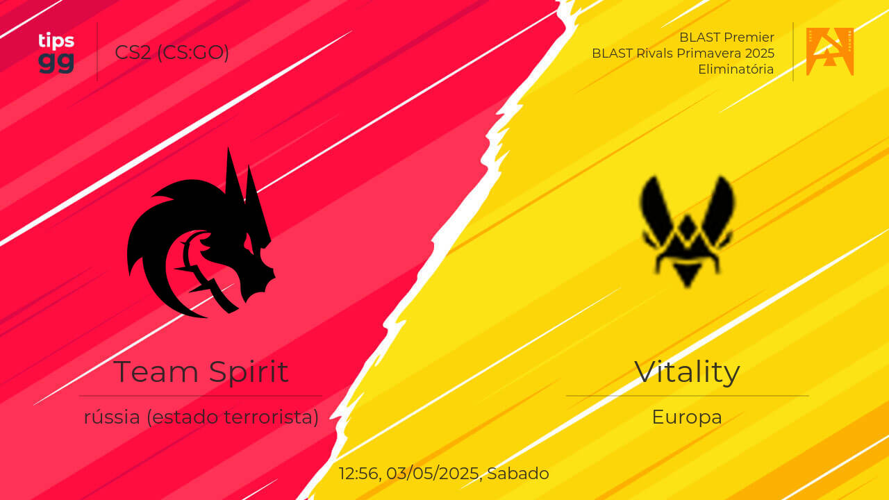 Team Spirit x Vitality 03/05/2025 – Palpite dos Jogo | CS2 (CS:GO ...