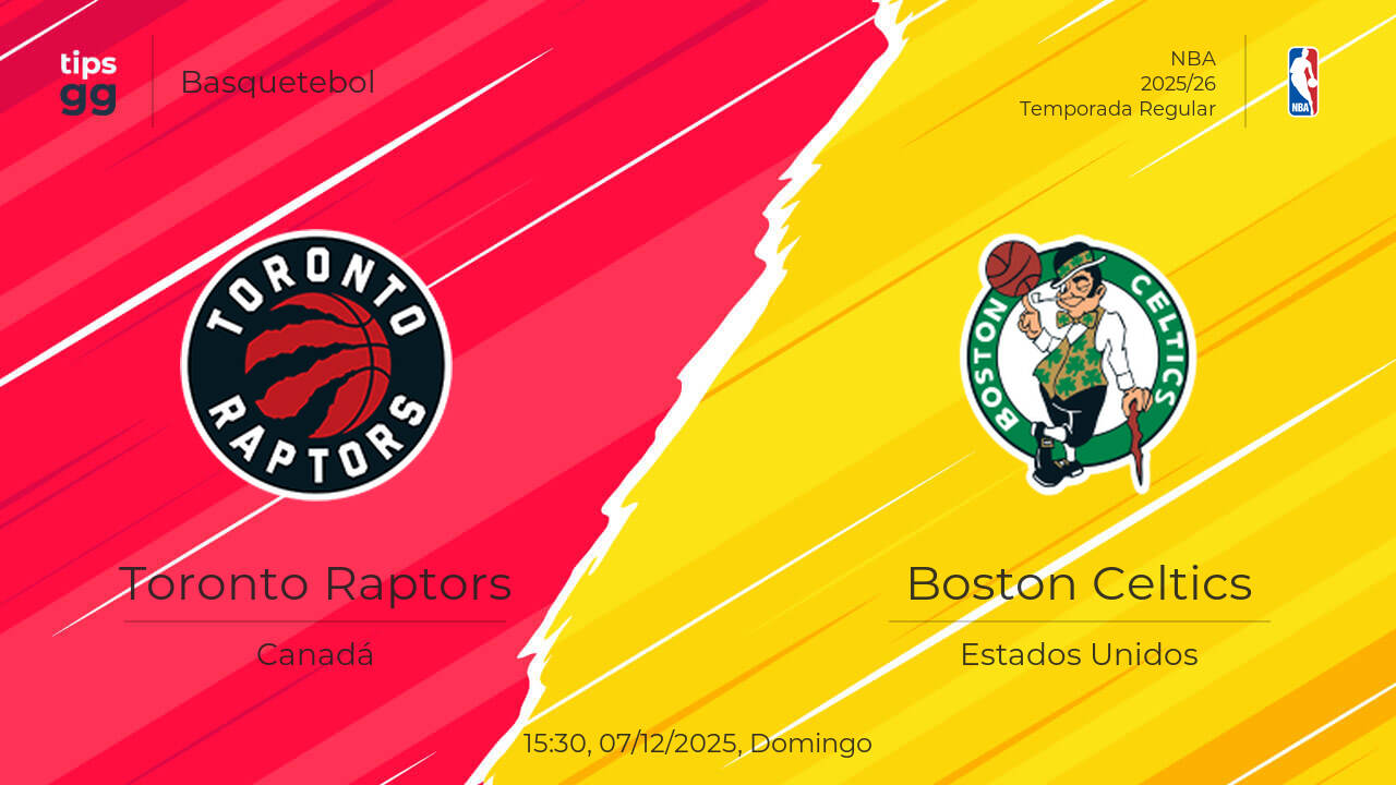 Toronto Raptors x Boston Celtics 07/12/2025 – Palpite dos Jogo ...