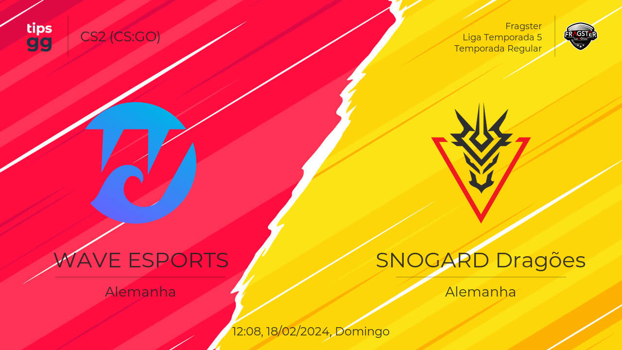 WAVE ESPORTS x SNOGARD Dragões 12/02/2024 na Fragster Liga Temporada 5 ...
