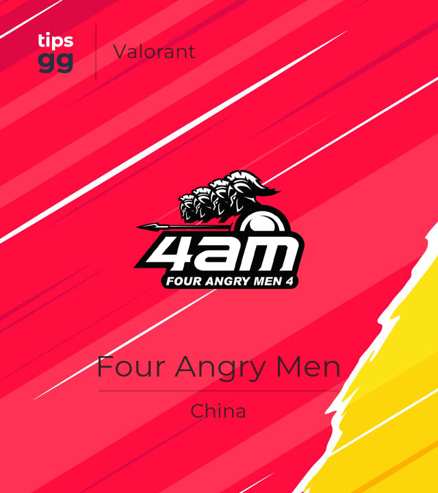 Four Angry Men Valorant Team from China | Tips.GG
