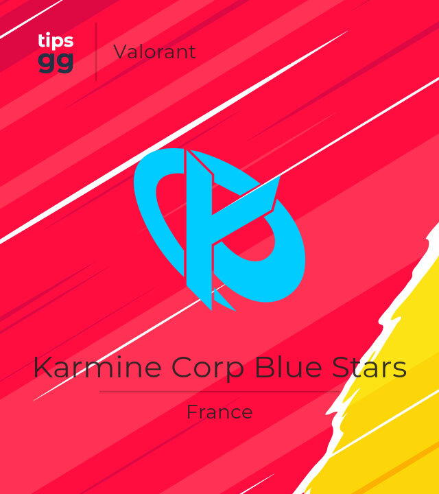Karmine Corp Blue Stars Valorant Team from France | Tips.GG