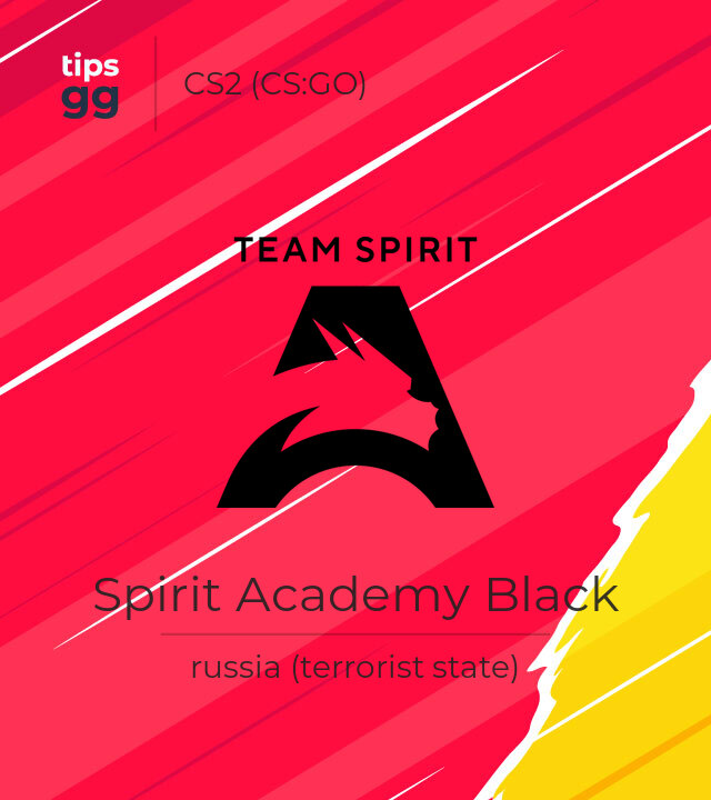 Spirit Academy Black CS2 (CS:GO) Team from russia (terrorist state ...
